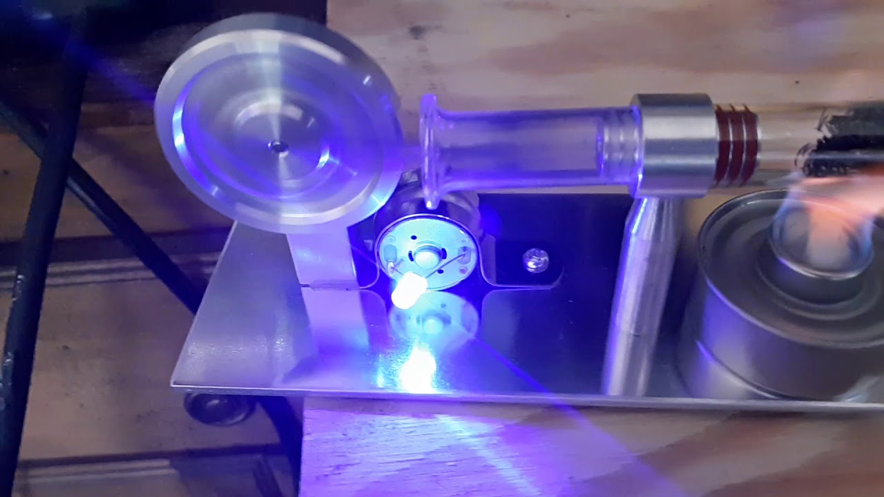 Thermal lag heat engine, Stirling engine - YouTube