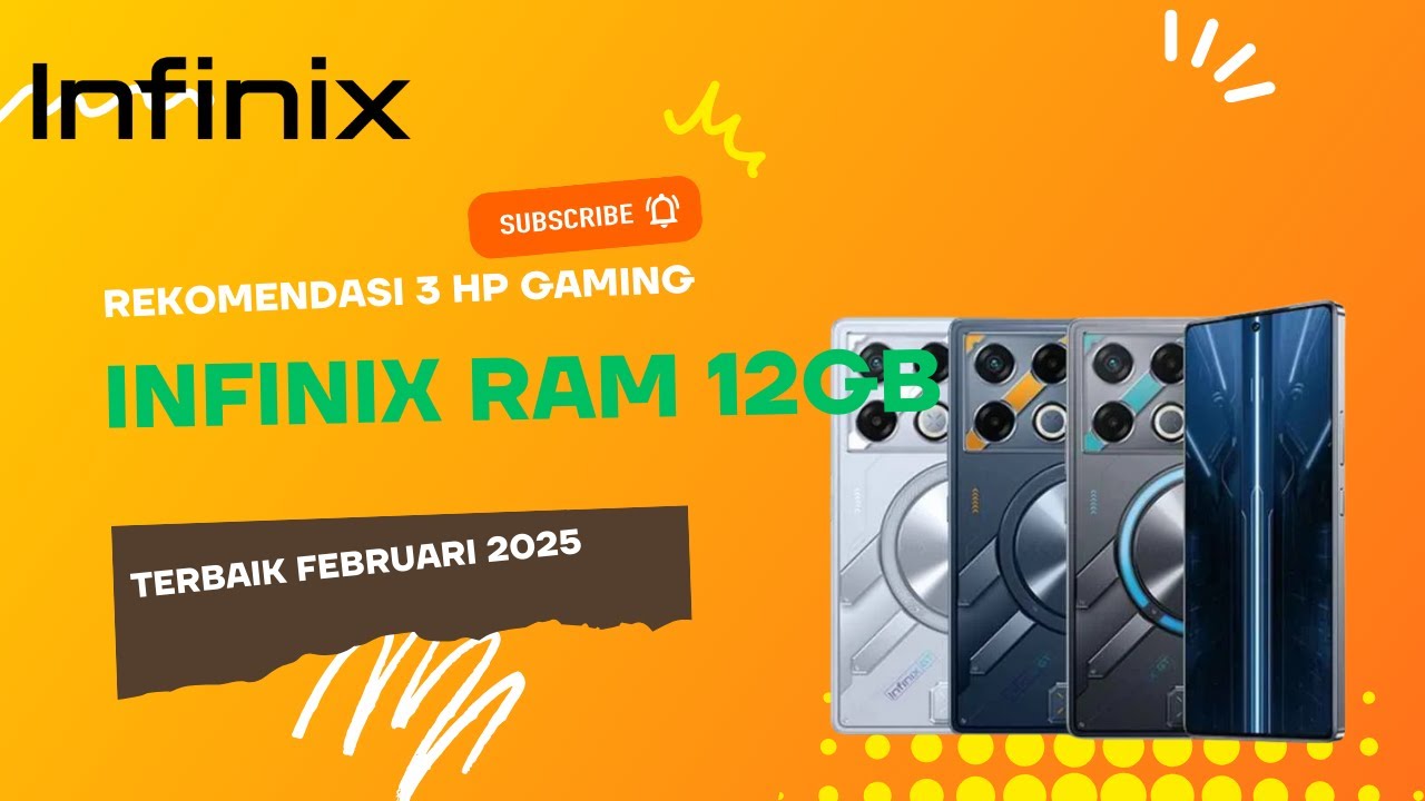 Rekomendasi 3 HP Gaming Infinix RAM 12 GB Terbaik Februari 2025 - YouTube