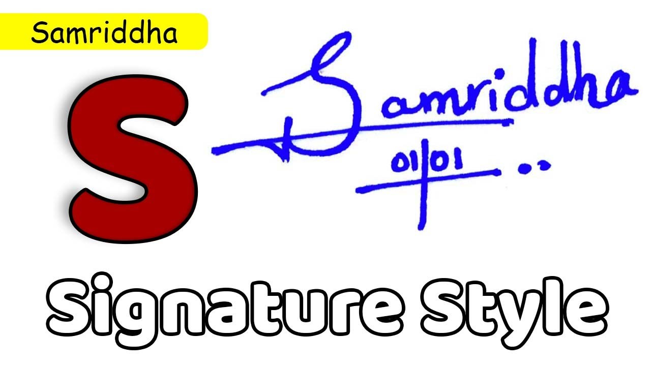 Signature style of my name | A to Z Signature Style | Samriddha Name ...