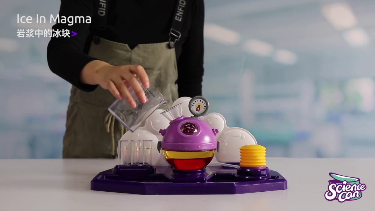 Ice In Magma - Bubble Science Experiment Deluxe Lab - YouTube