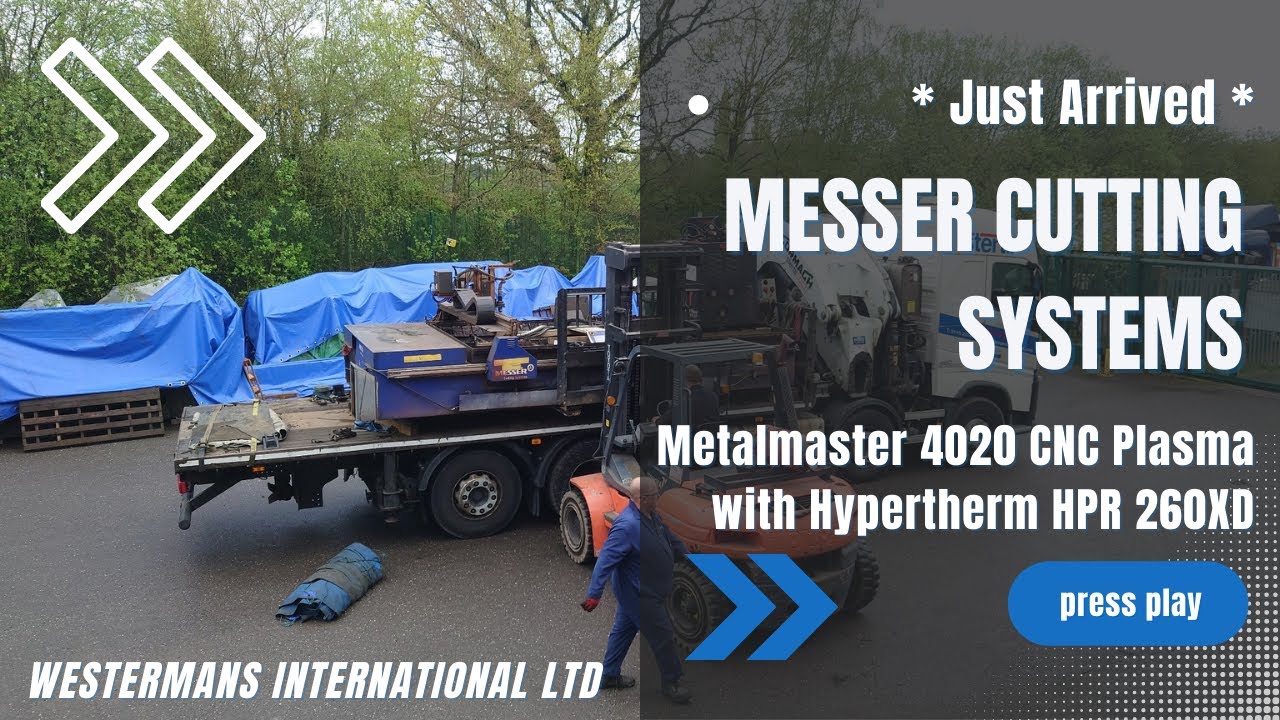*Just Arrived* Unloading the Messer Cutting Systems Metalmaster CNC ...