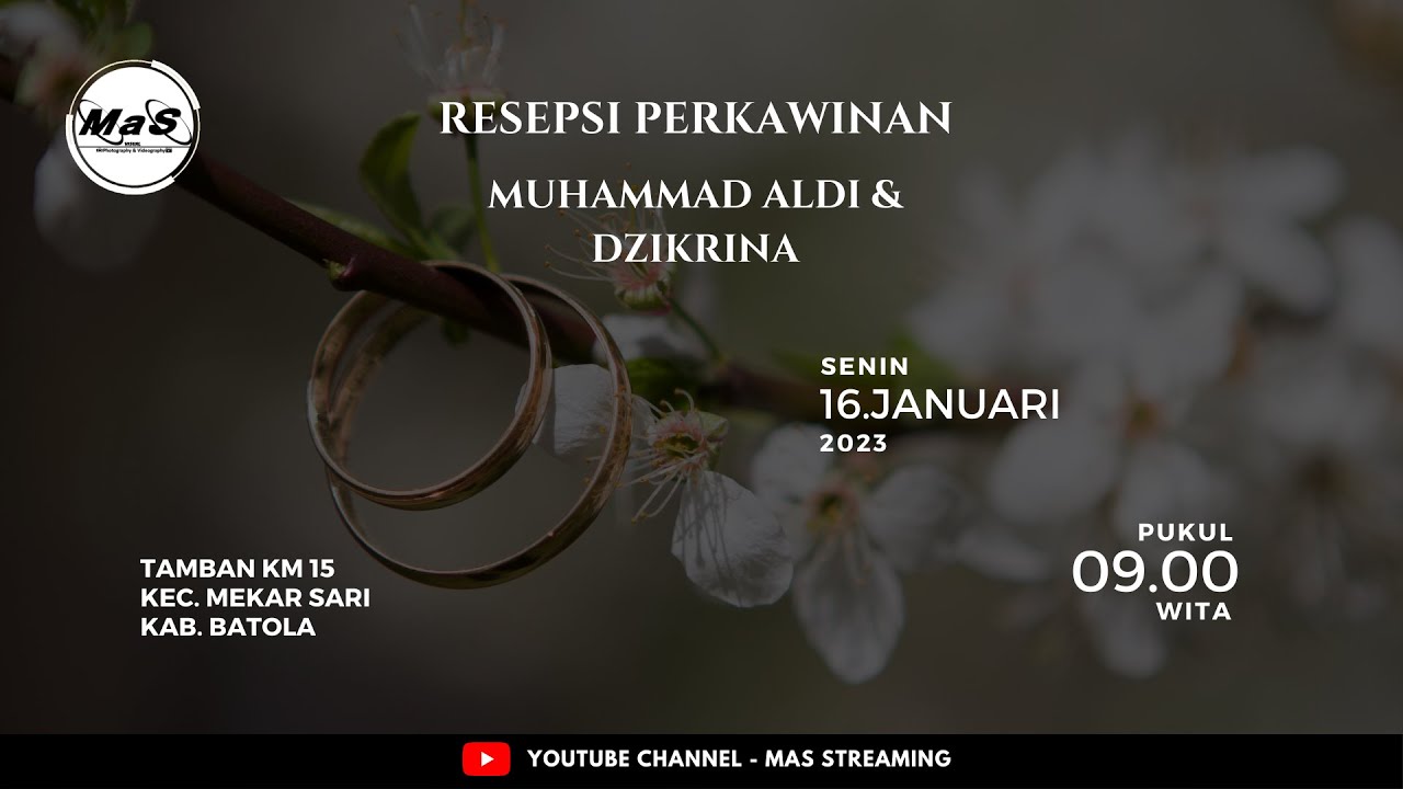 LIVE | Resepsi Perkawinan Muhammad Aldi & Dzikrina | 16 01 2022 | Tamban Km 15 Kab. Barito Kuala ...