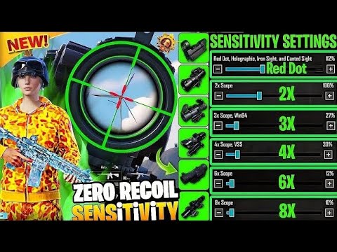 NEW UPDATE 4.1 CODE 🔥 PUBGMOBILE/BGMISENSITIVITYSETTINGS 2025| BEST ...
