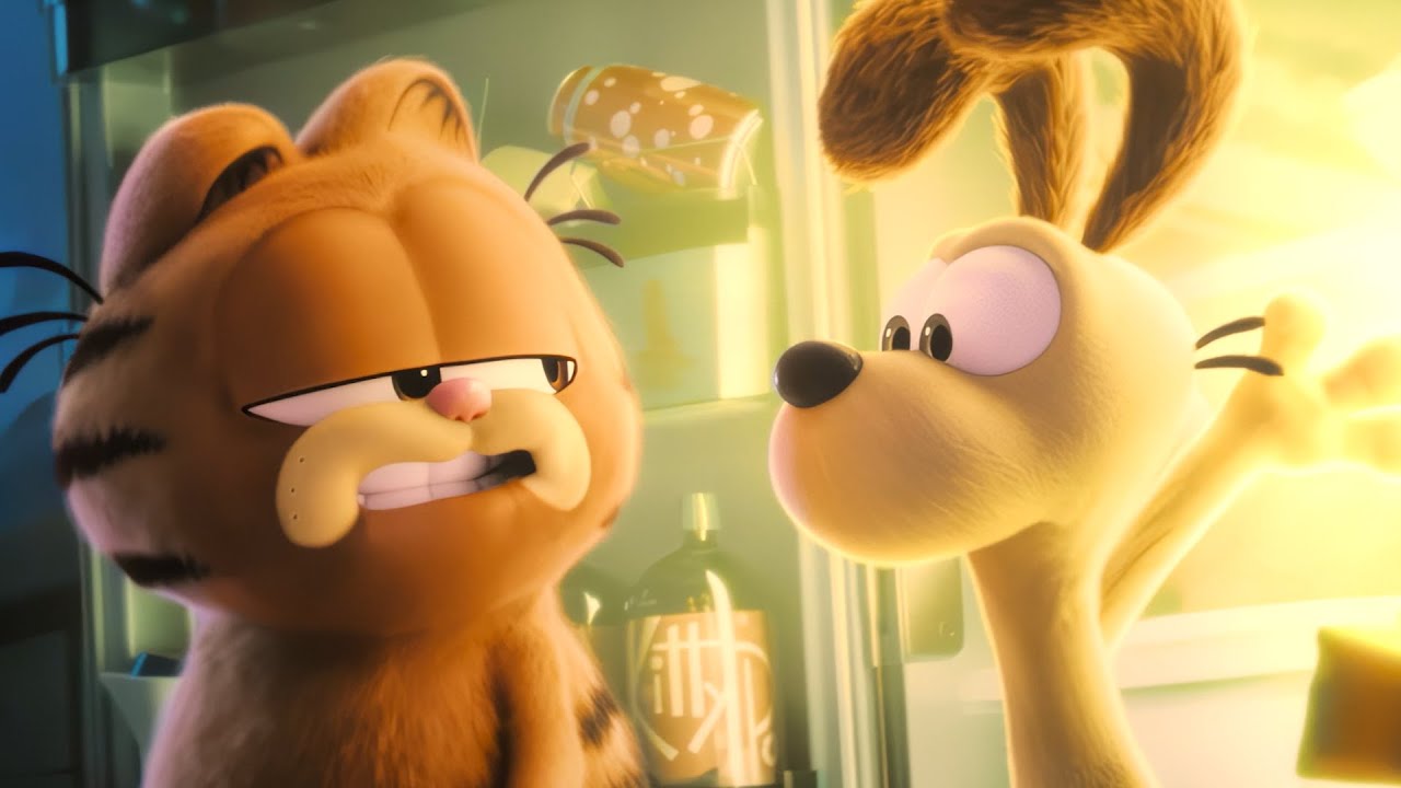 Garfield & Odie Go For A Midnight Snack Garfield Movie 2024 - YouTube