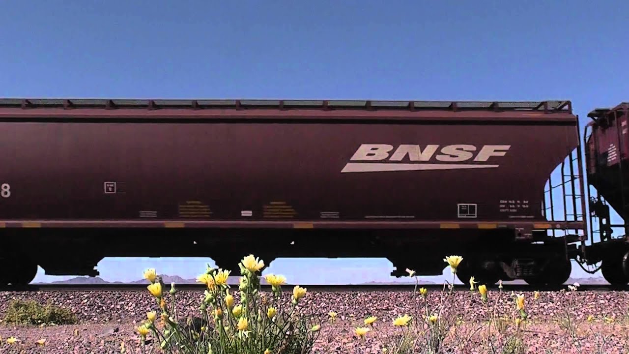 BNSF 4876 East, Ludlow, Ca - YouTube