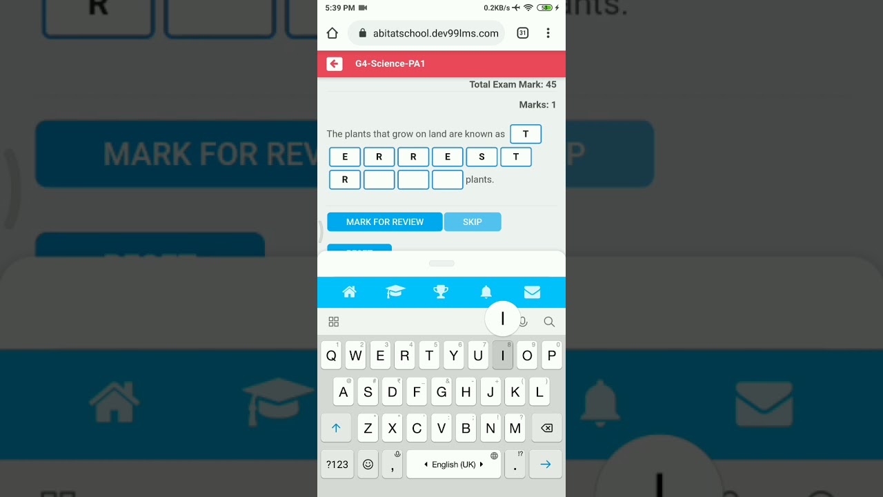 How to attend an exam in LMS by using a mobile phone - YouTube
