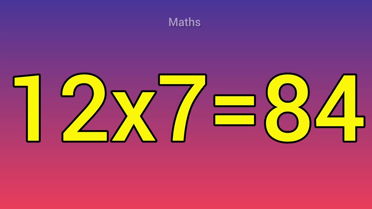 #12 | Twelve Times Tables | Basic | multiplication | Maths | learning ...