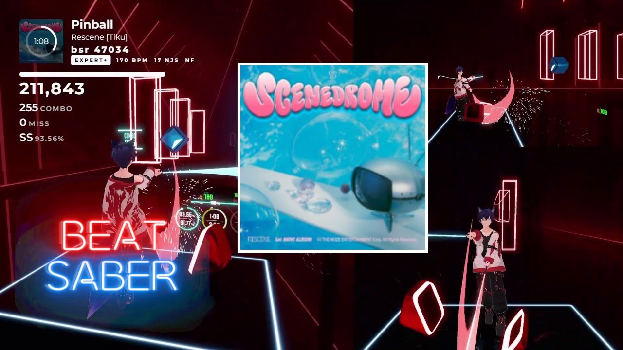【BeatSaber】Pinball - Rescene (Ex+) - YouTube