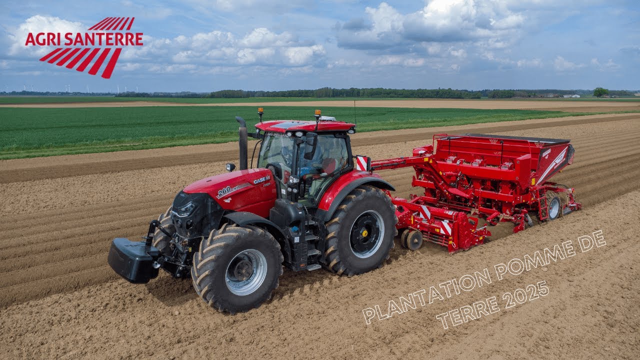 Plantation pomme de terre 2025 : Démonstration par Agri Santerre - YouTube