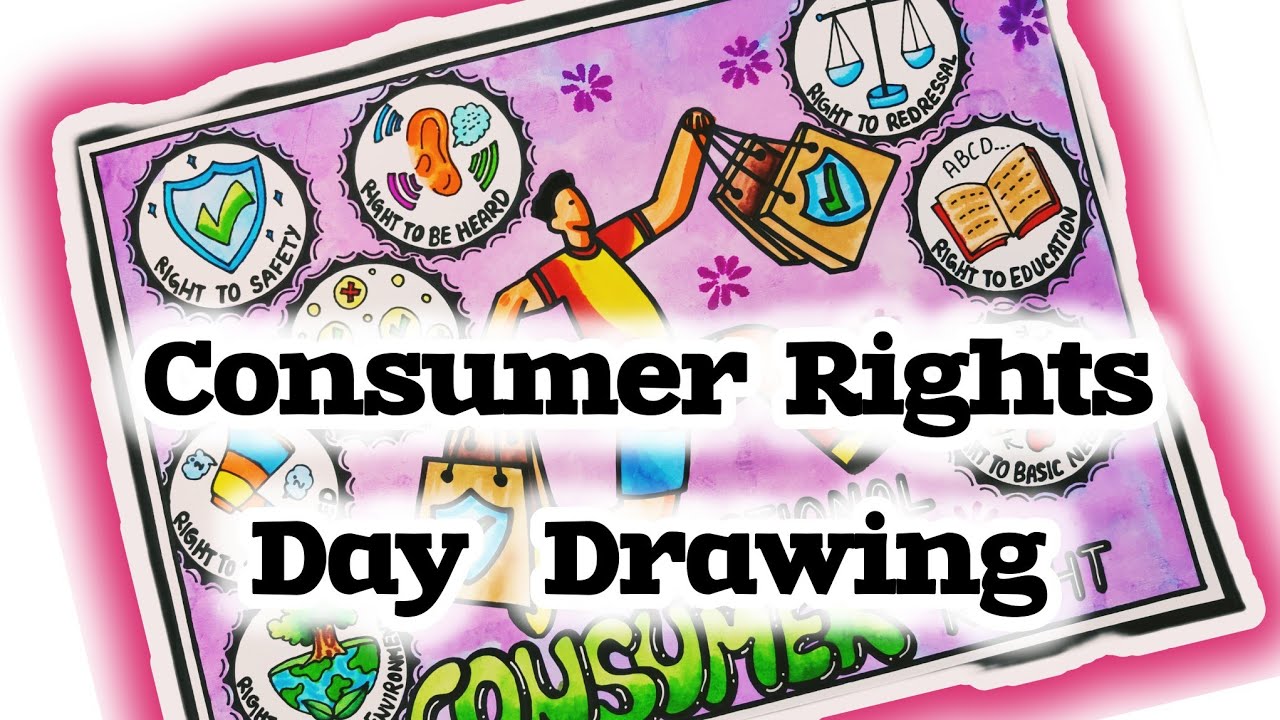World consumer rights day drawing/consumer rights day poster/ world ...