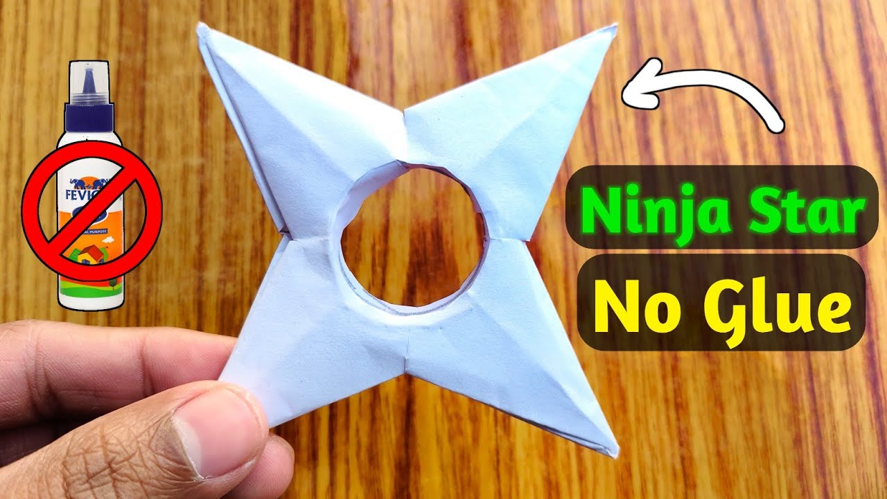 How to make Ninja Star | Origami - Paper Ninja Star Without Glue | New ...