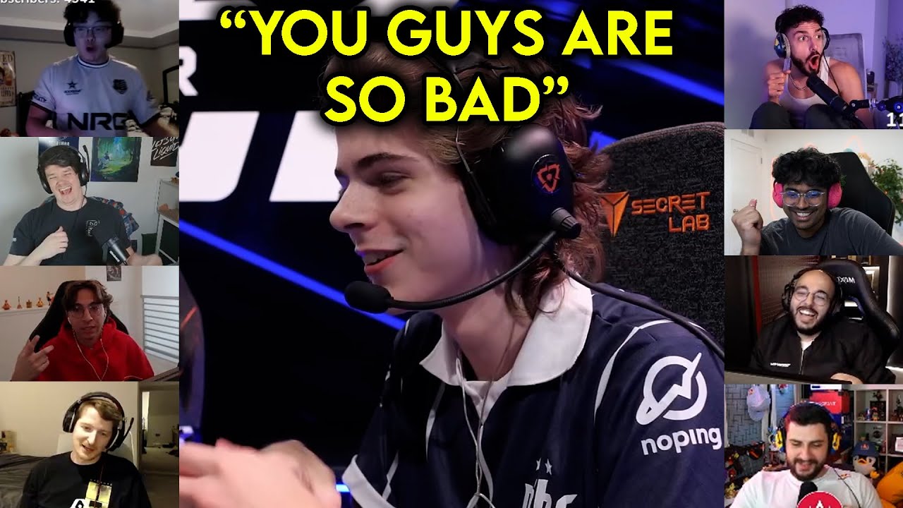 Valorant Streamers Reacts To MIBR Verno Trash Talking NRG After ...