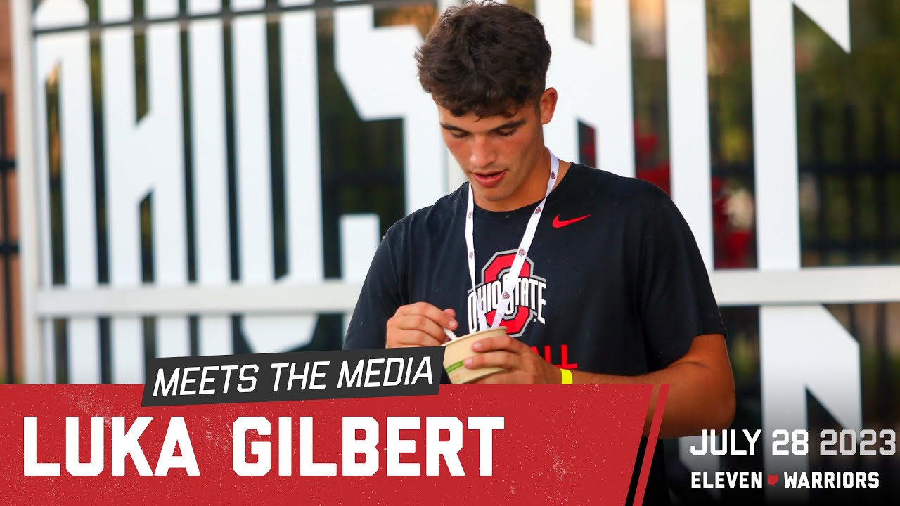 2025 Ohio tight end Luka Gilbert discusses his visit to Ohio State ...