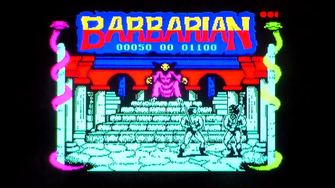 Barbarian - ZX Spectrum Vs Commodore 64 - YouTube