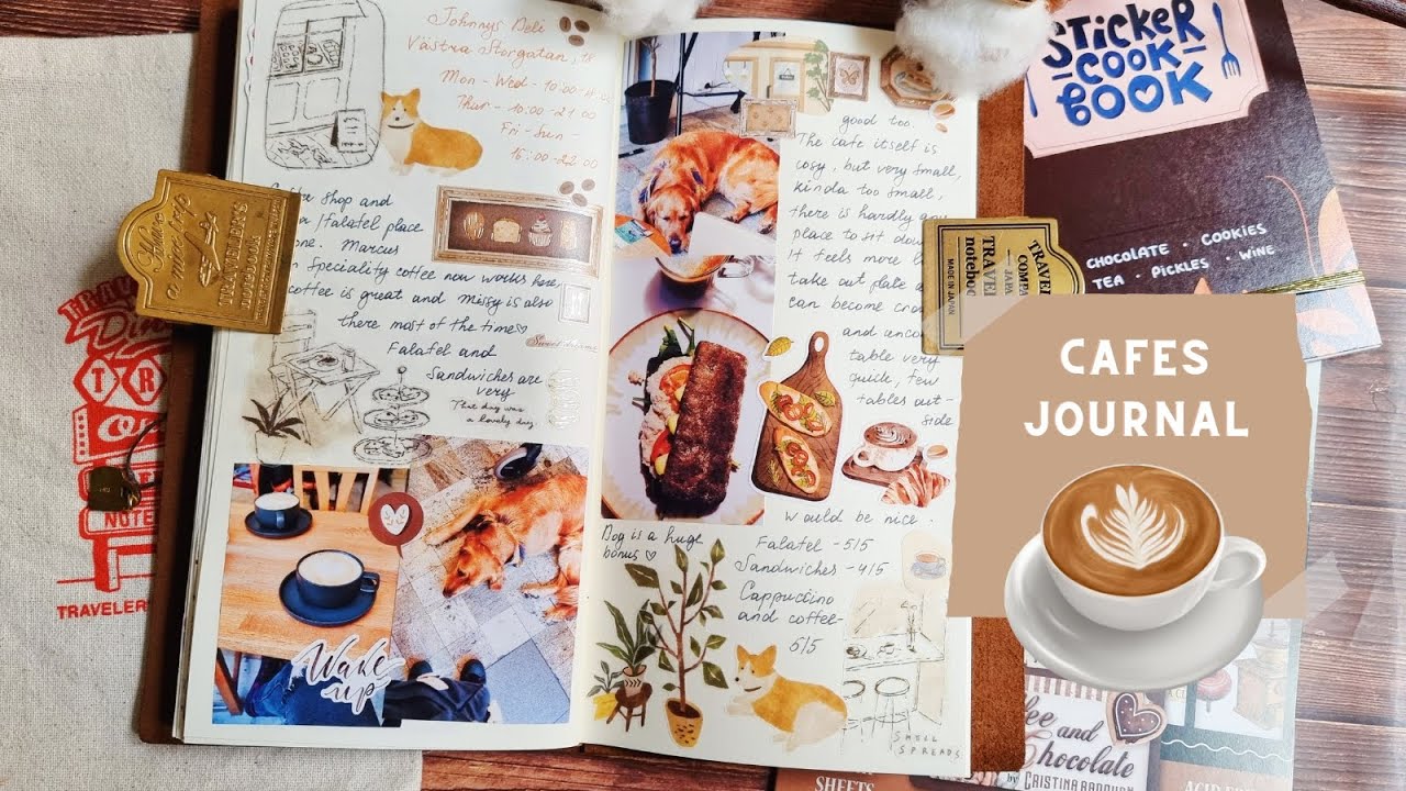 Cafes journal 2024 (Traveler's diner notebook). - YouTube
