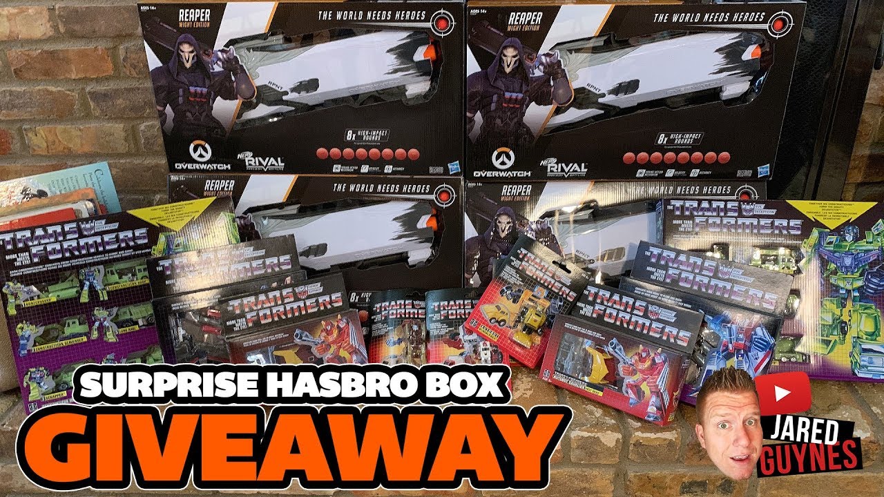 SURPRISE HASBRO BOX GIVEAWAY! New 2019 Overwatch Reaper Blasters & G1 ...