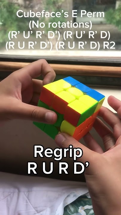 @cubeacademyofficial Rotationless E Perm #smallyoutuber - YouTube