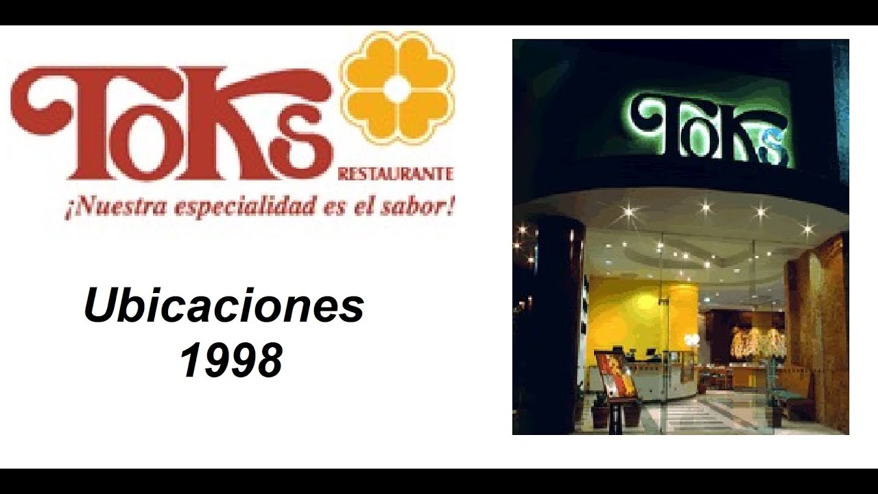 Toks Restaurante Ubicaciones 1998 - YouTube