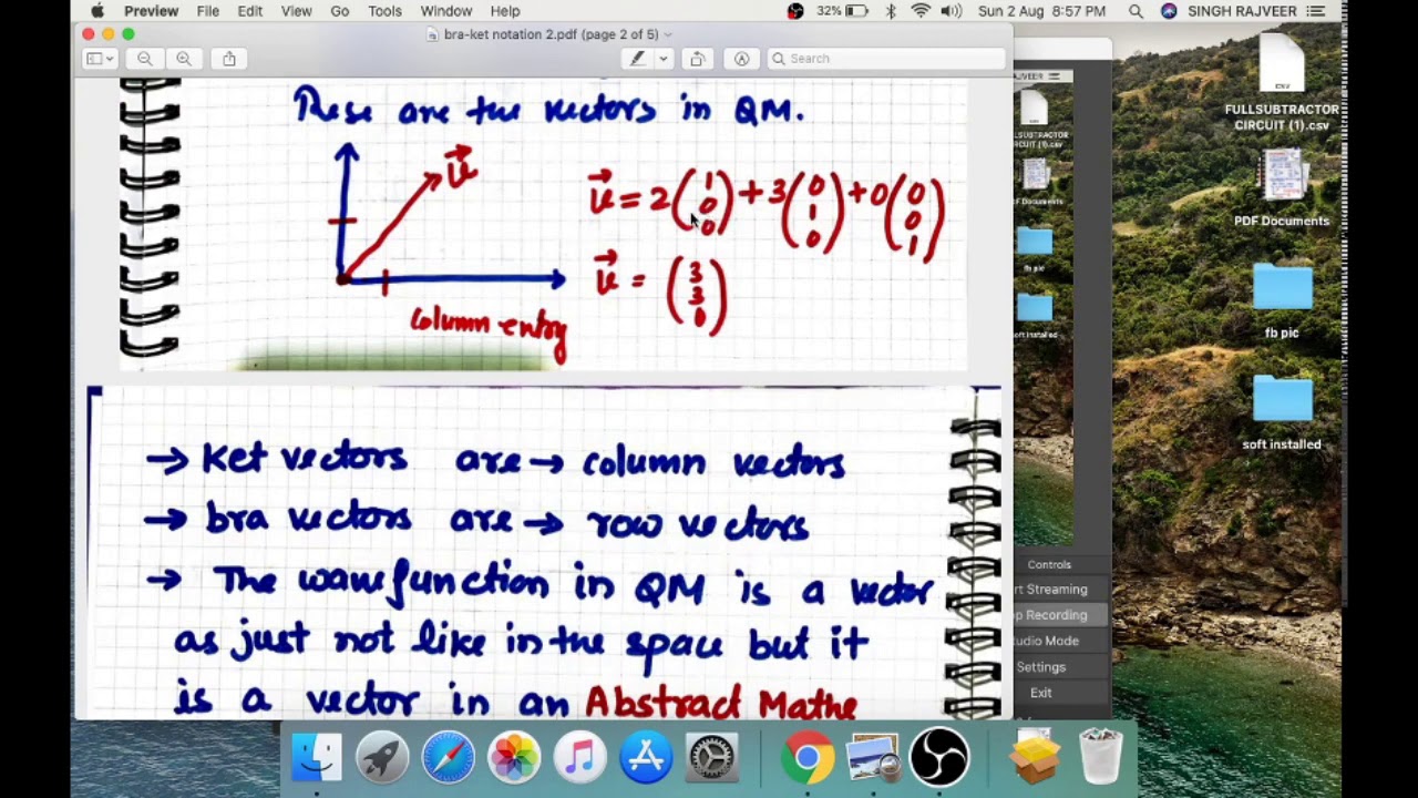 Lecture on bra-ket notation - YouTube