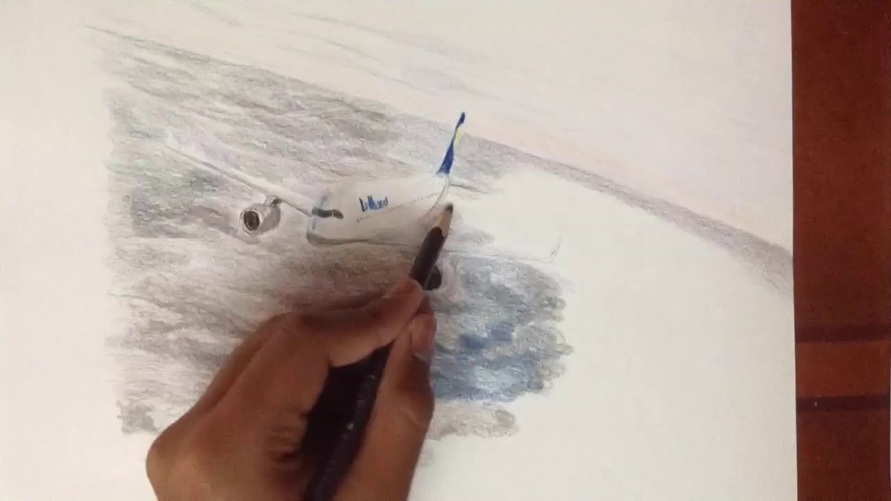 Drawing Lufthansa airplane!! - YouTube