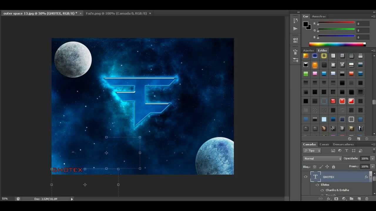 Faze Clan Speed Art | FaZe On Space - YouTube