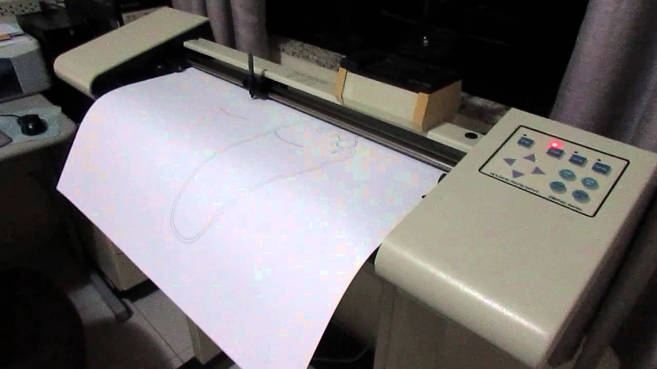 Ploter DMP-60 Houston Instrument - YouTube