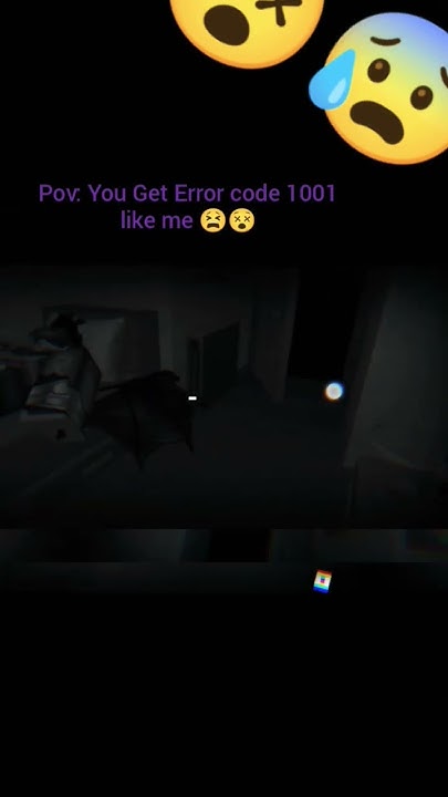 I Got Error Code 1001 #Shorts #trend #1001 #Roblox #Horror #Danger # ...