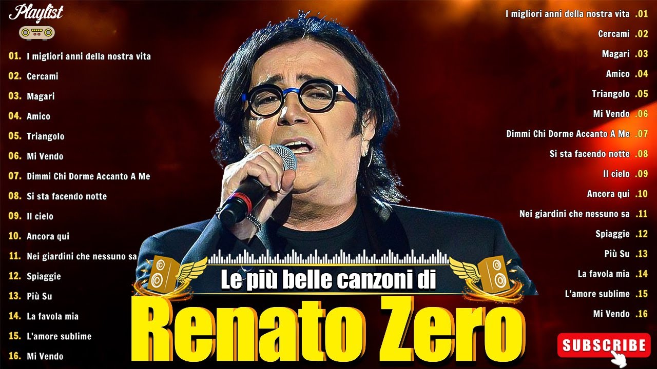 I Successi di Renato Zero | Il Meglio dei Renato Zero | Le migliori canzoni di Renato Zero - YouTube