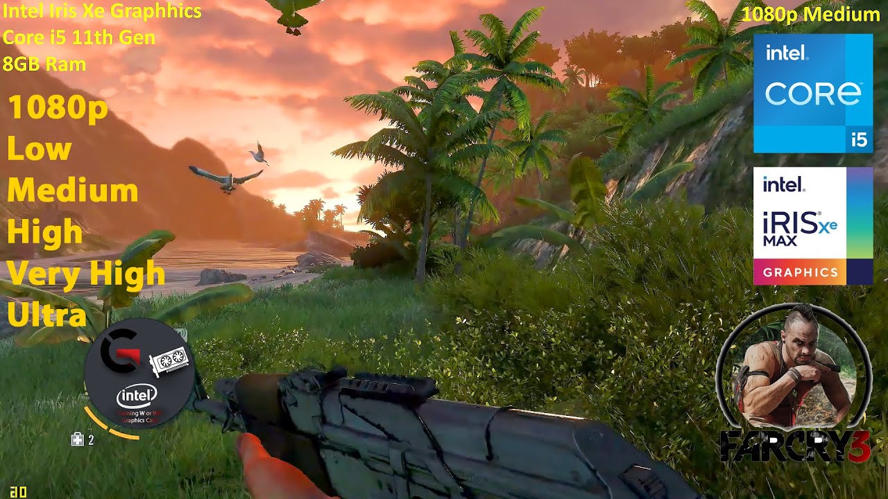 Far Cry 3 | Intel Iris Xe Graphics | 1080p Low, Medium, High, Very High ...