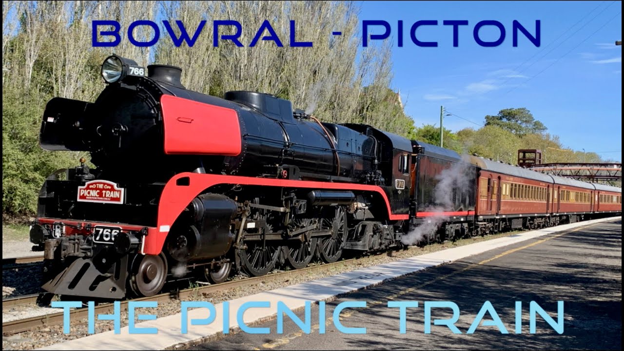 The Picnic Train with Steam Locomotive R766, Bowral - Picton - YouTube