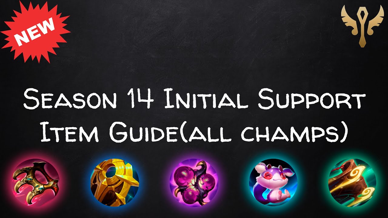 Season 14 New Initial Support Item Guide! - League of Legends - YouTube