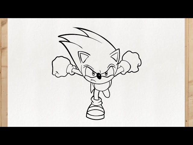 How To Draw Sonic Running Step By Step