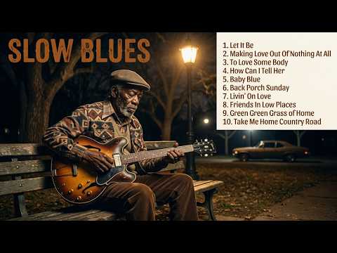 Old Love Songs Blues | Livin' On Love - Baby Blue | Slow Blues for Your Last Glass of Whiskey