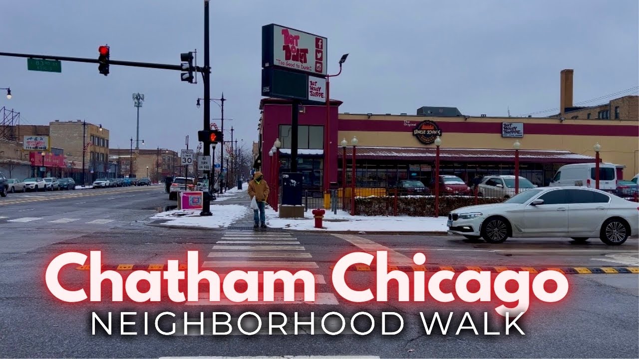 🌨️Chicago Neighborhood Walk | Chatham Chicago | Chicago Neighborhood ...