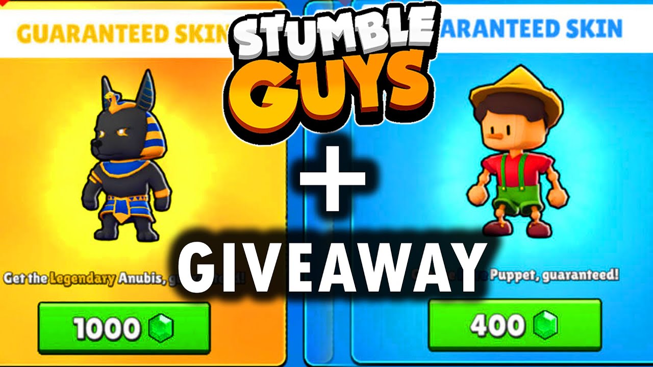 *NEW* ANUBIS AND PUPPET IN THE SHOP + GIVEAWAY | Stumble Guys - YouTube
