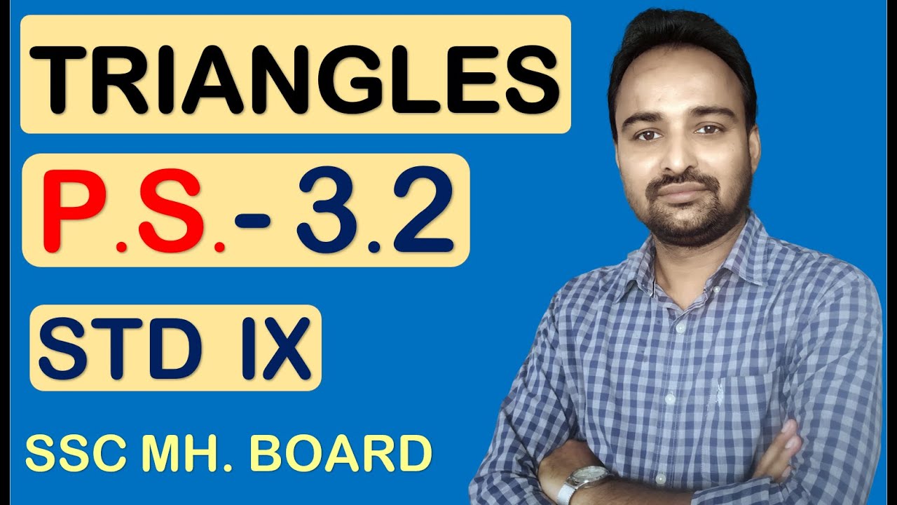 Chapter 3 TRIANGLES Practice set 3.2 - YouTube