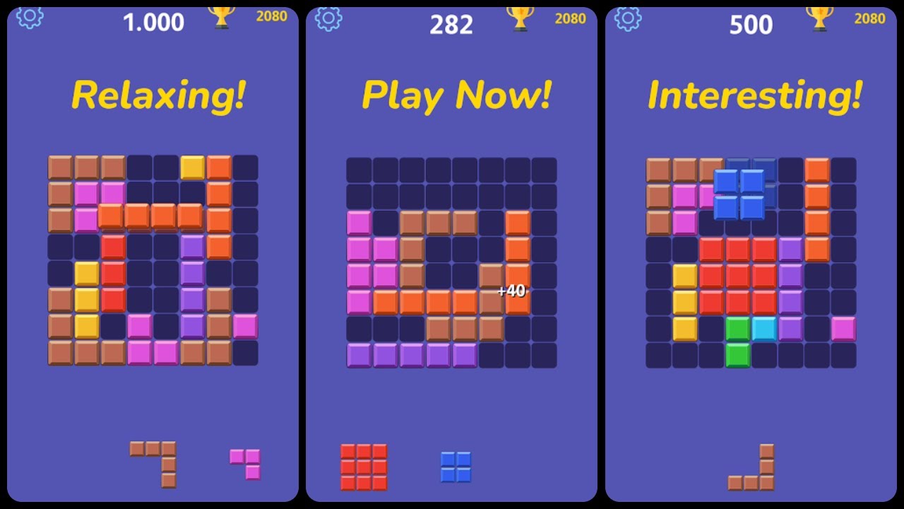 Block Puzzle Blast Smash Game Android Gameplay - YouTube
