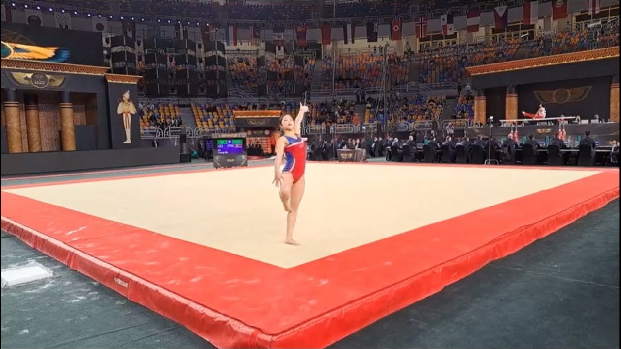 An Chang-Ok 안창옥 Floor | 2024 Cairo World Cup Qualifications - YouTube