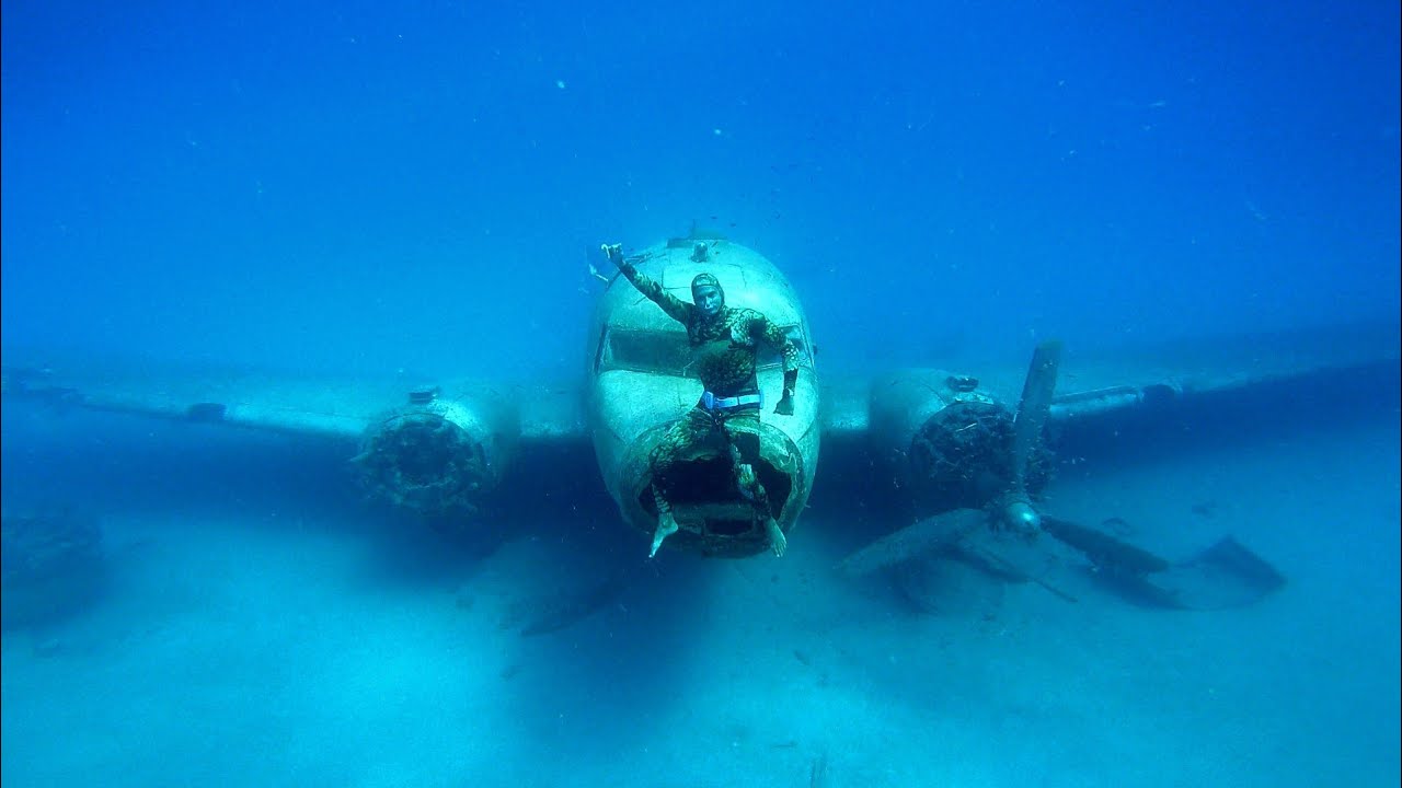 Freediving the Plane and Tank Wrecks in Kaş - YouTube