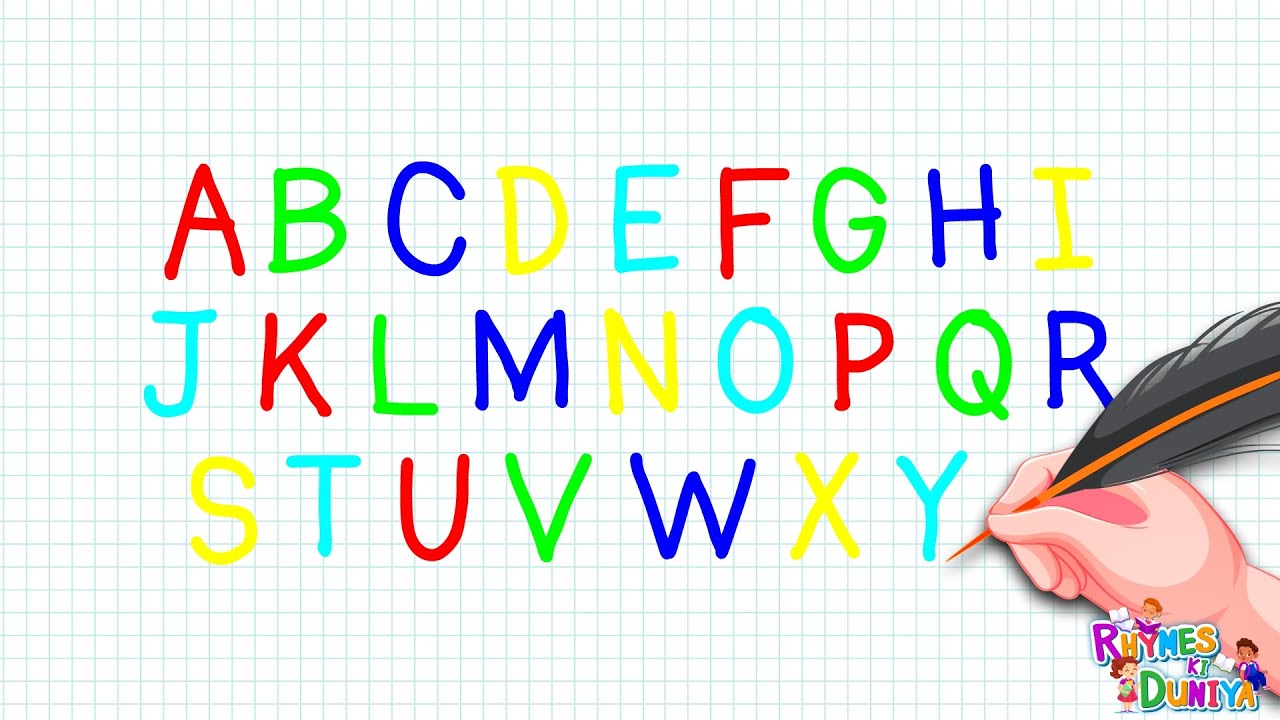 Phonics song, A to Z kids learn, ABCD, Alphabets, A for apple B for ...