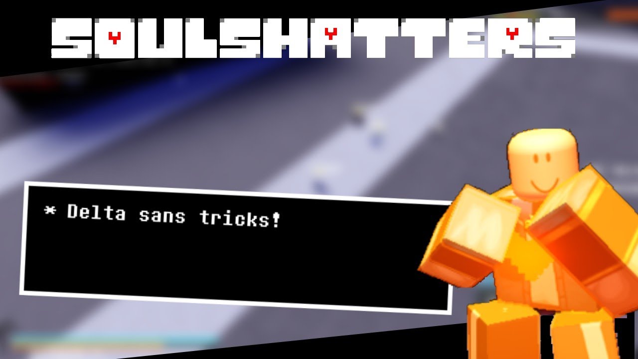 Delta sans OP tricks || Soulshatters || Roblox - YouTube