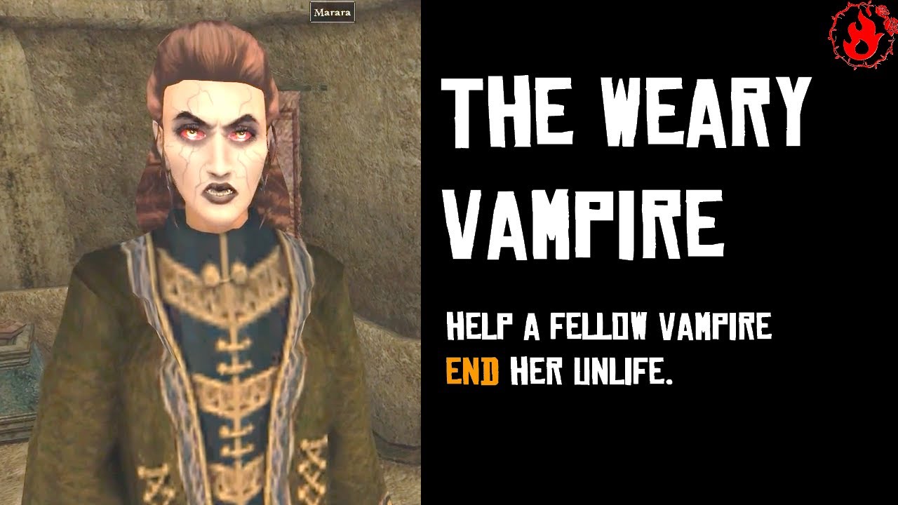 The Weary Vampire - Vampire Quest Walkthrough (TES III Morrowind) - YouTube