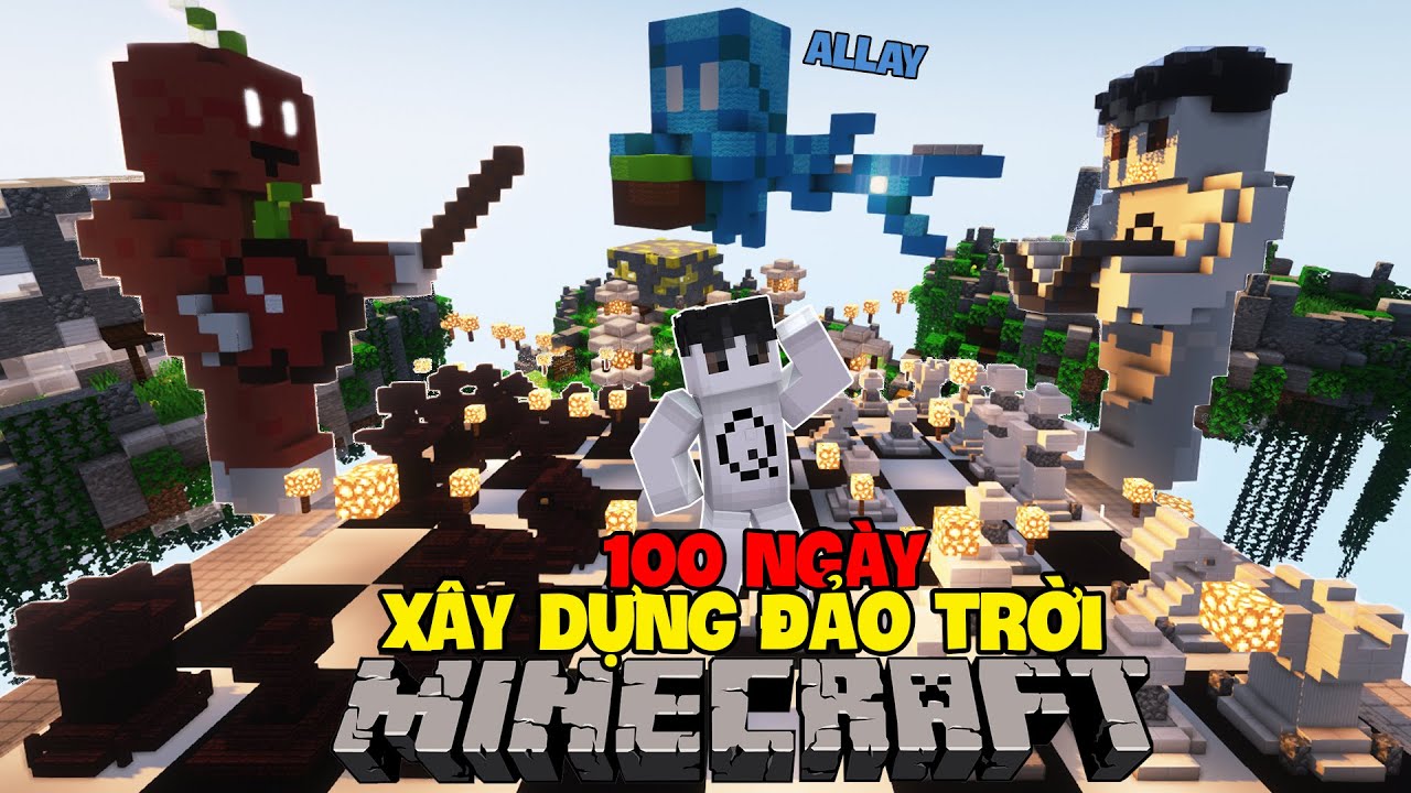 TÔI SINH TỒN 100 NGÀY TRONG MINECRAFT SKYBLOCK SMP | SERVER SKY1 ...