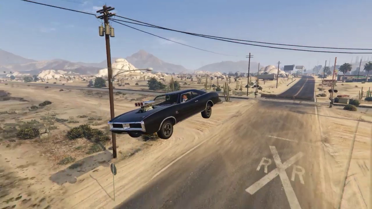 Car jump scene - YouTube