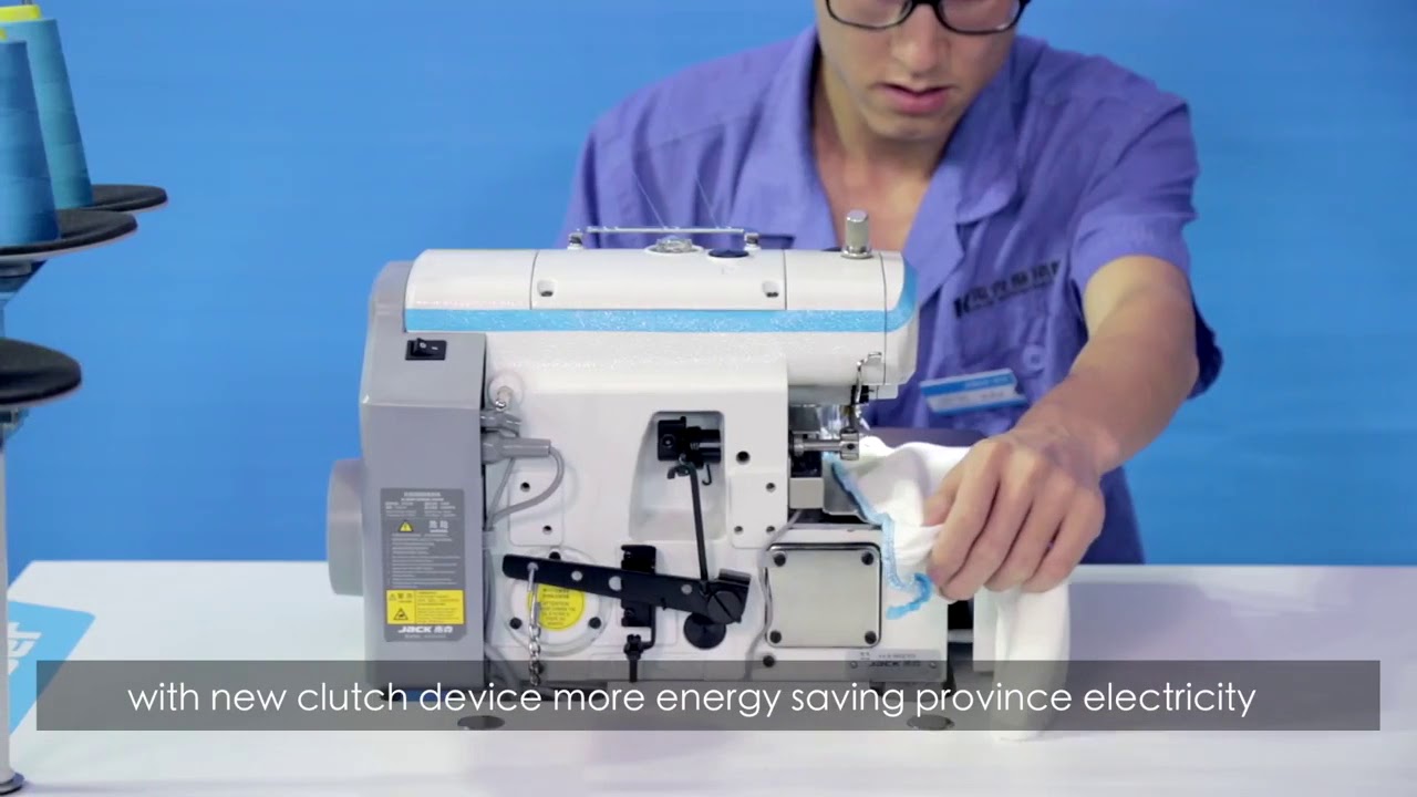 Jack E4-Power Saving Overlock Machine - YouTube