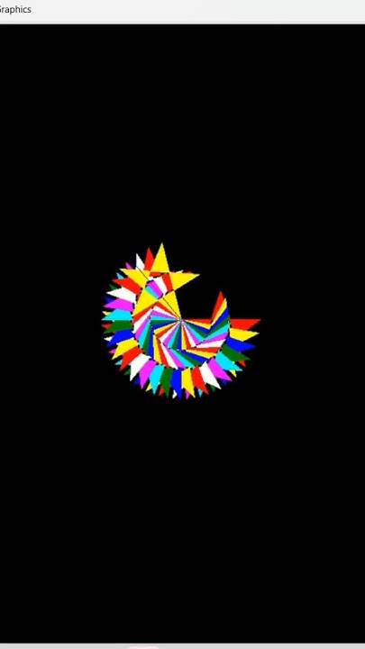 Create Stunning Start Graphics Python Turtle 🐢🎨 Shortspython Programming Coding Youtube