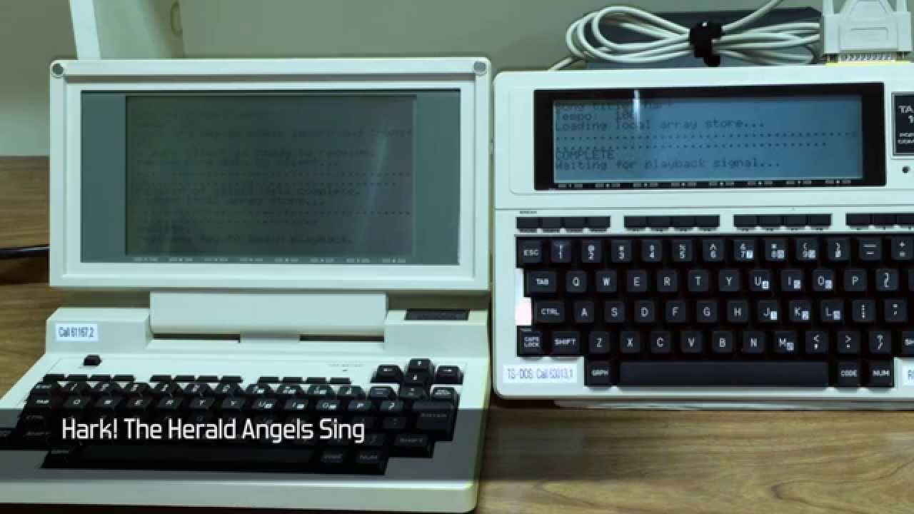 Tandy Model "T" Two-voice Music - YouTube