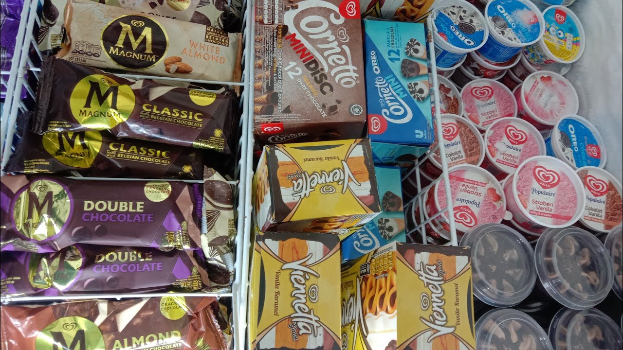 Wooww yummy banyak es krim walls paddle pop campina aice glico haku ...