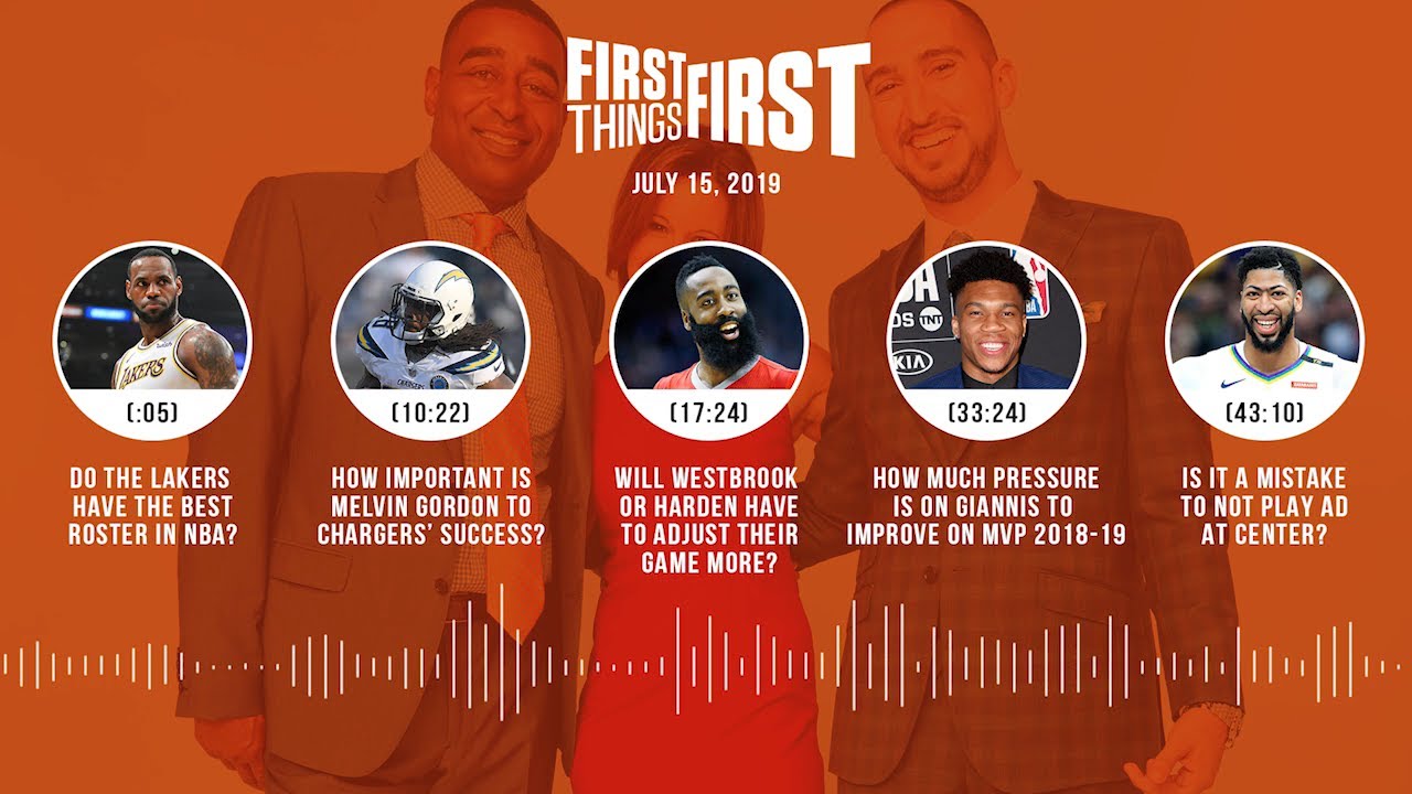 First Things First audio podcast (7.15.19)Cris Carter, Nick Wright ...