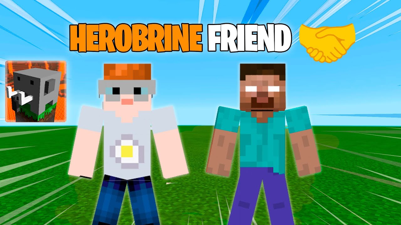 Herobrine Becomes My Friend In Craftsman - YouTube